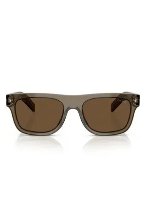 Prada 55mm Pillow Sunglasses - Dark Brown