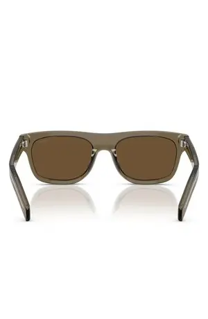 Prada 55mm Pillow Sunglasses - Dark Brown
