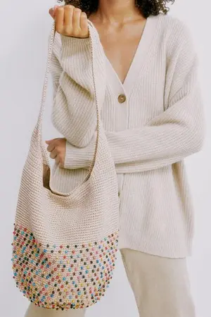 THE SAK 120 Hobo Bag - Ecru Multi Beads