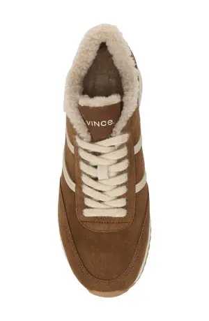Vince Genuine Shearling Platform Sneaker