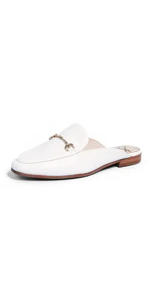 Sam Edelman Linnie Flat Mules - Bright White