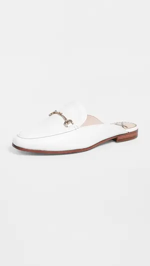 Sam Edelman Linnie Flat Mules - Bright White