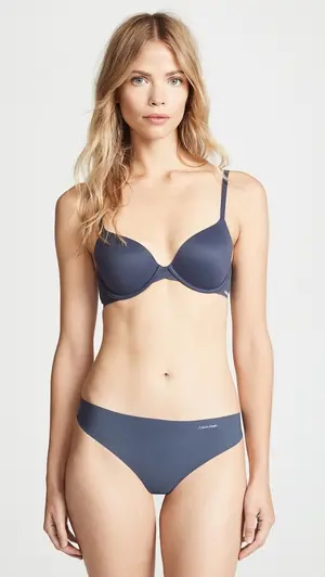 Calvin Klein Invisibles Thong 3 Pack - Speakeasy/light Caramel/black