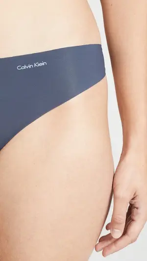 Calvin Klein Invisibles Thong 3 Pack - Speakeasy/light Caramel/black