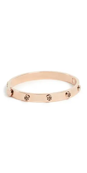 Tory Burch Icon Hinge Bracelet Rose Gold