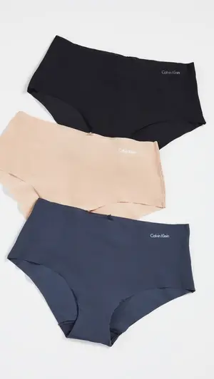 Calvin Klein Invisibles Hipster Underwear 3 Pack - Black/light Caramel/speakeasy