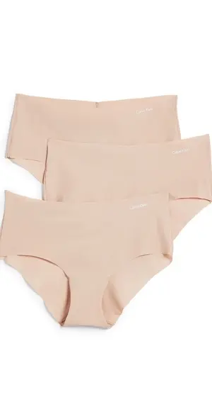 Calvin Klein Invisibles Hipster 3 Pack - Light Caramel