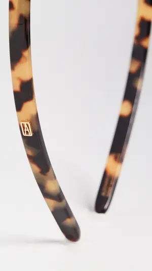 Alexandre De Paris Thin Headband - Tokyo Tortoise
