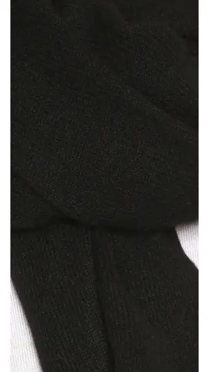 WHITE & WARREN Cashmere Wrap - Black