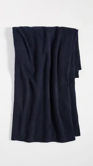 WHITE & WARREN Cashmere Wrap - Deep Navy