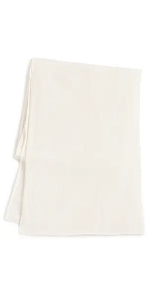 WHITE & WARREN Cashmere Travel Wrap Scarf - Soft White