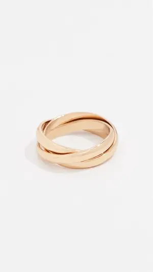 Shashi Vera Stacked Ring - Yellow Gold