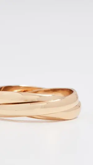 Shashi Vera Stacked Ring - Yellow Gold