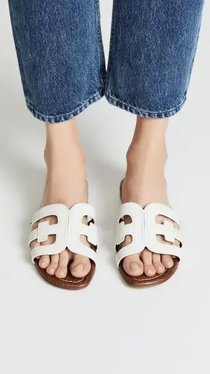 Sam Edelman Bay Slides - White