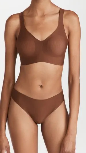 Commando Butter Mid-rise Thong - Cinnamon