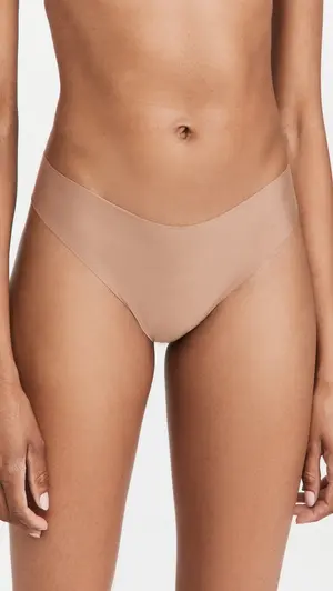 Commando Butter Mid Rise Thong - Toffee