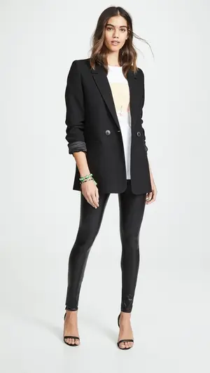 Commando Perfect Control Faux Leather Leggings - Black