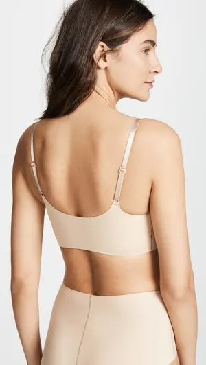 Calvin Klein Invisibles Adjustable Strap Bralette - Bare
