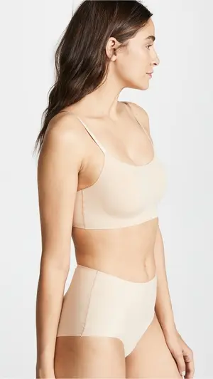 Calvin Klein Invisibles Adjustable Strap Bralette - Bare