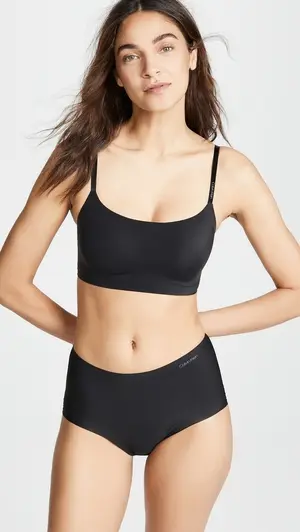 Calvin Klein Invisibles Adjustable Strap Bralette - Black