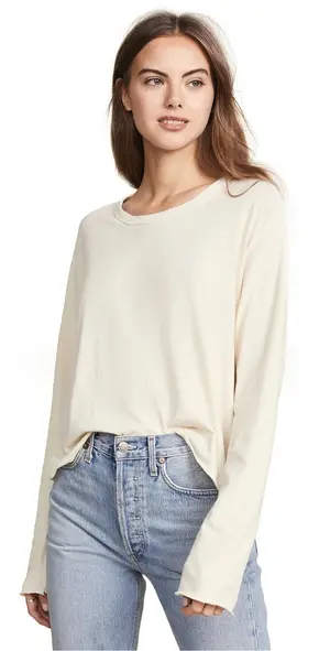 The Great. The Long Sleeve Crop Tee