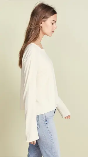 The Great. The Long Sleeve Crop Tee