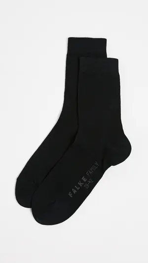 Falke Family Ankle Socks - Black