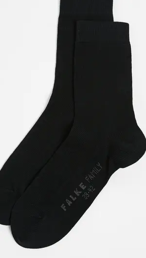 Falke Family Ankle Socks - Black