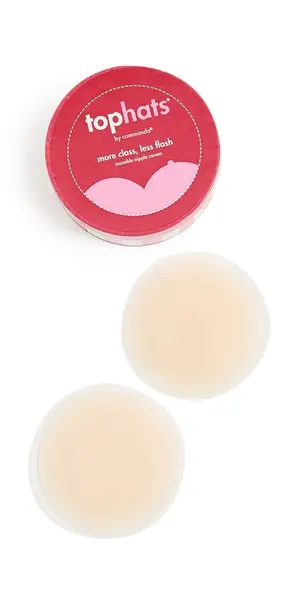 Commando Top Hats Nipple Concealers Almond