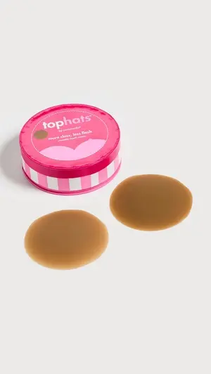 Commando Top Hats Nipple Concealers - Caramel