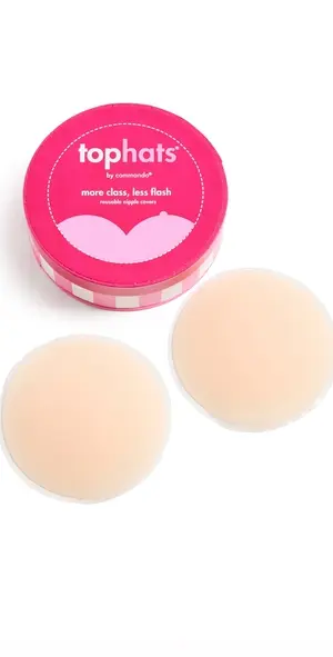 Commando Top Hats Nipple Concealers No Color