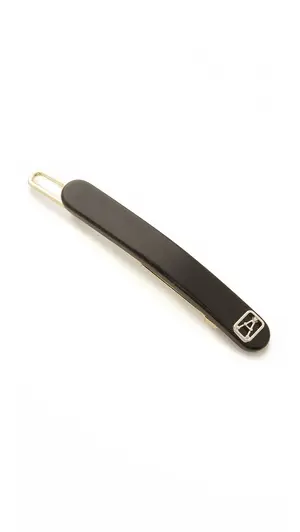 Alexandre De Paris Barrette Clip Black