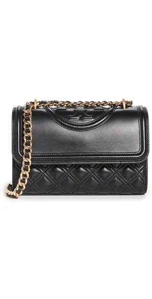 Tory Burch Small Fleming Convertible Shoulder Bag - Black