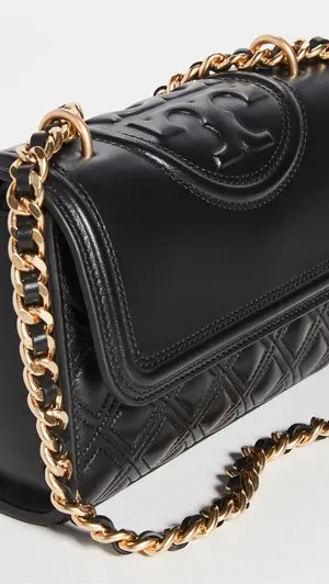 Tory Burch Small Fleming Convertible Shoulder Bag - Black