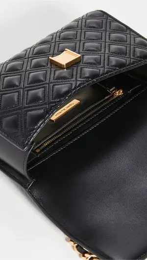 Tory Burch Small Fleming Convertible Shoulder Bag - Black
