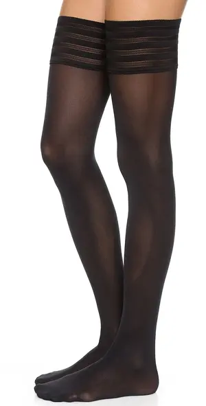 Wolford Velvet De Luxe 50 Stay-up Tights - Black