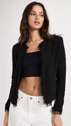 IRO PARIS Shavani Bouclé Jacket - Black