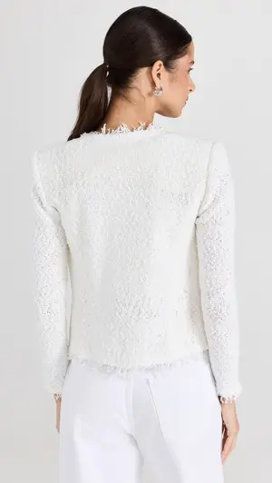 IRO PARIS Shavani Bouclé Jacket - White