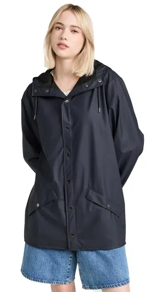 Rains Water-resistant Rain Jacket - Navy