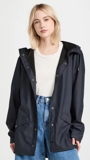 Rains Water-resistant Rain Jacket - Navy