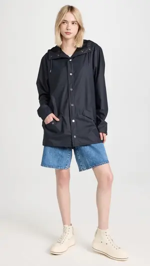 Rains Water-resistant Rain Jacket - Navy