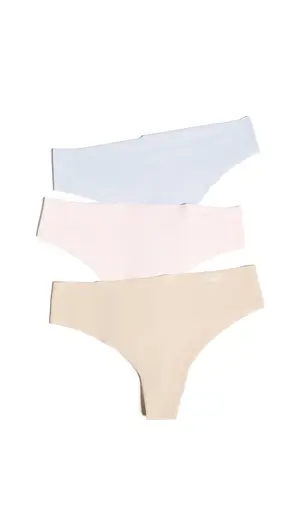 Calvin Klein CALVIN KLEIN Invisibles Thong 3-Pack Blue/nymph's High/bare
