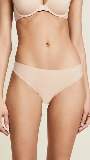 Calvin Klein Invisibles Thong 3-pack - Light Caramel
