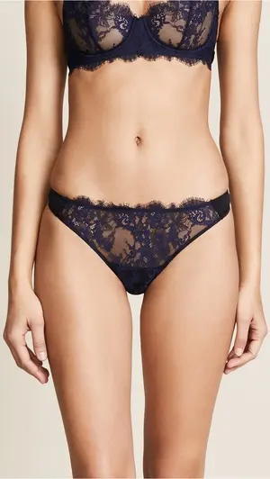 SKARLETT BLUE Entice Thong - Black/midnight