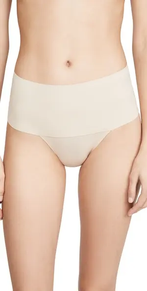 Spanx Smooth Undie-tectable Thong - Soft Almond