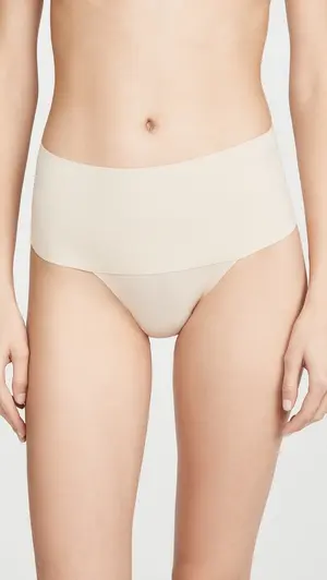 Spanx Smooth Undie-tectable Thong - Soft Almond