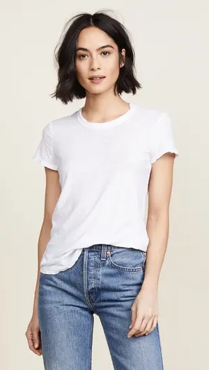 JAMES PERSE Slub Crewneck Tee - White