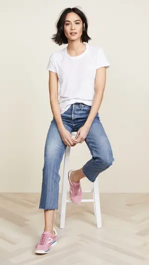 JAMES PERSE Slub Crewneck Tee - White