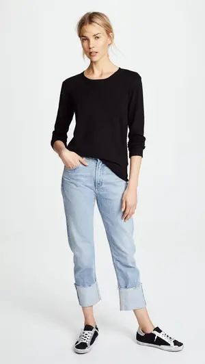 Monrow Crew Neck Sweatshirt