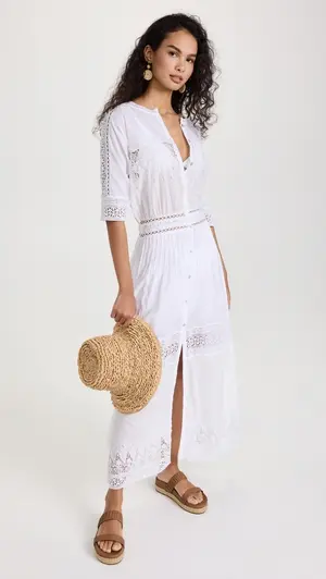 LoveShackFancy Beth Maxi Dress